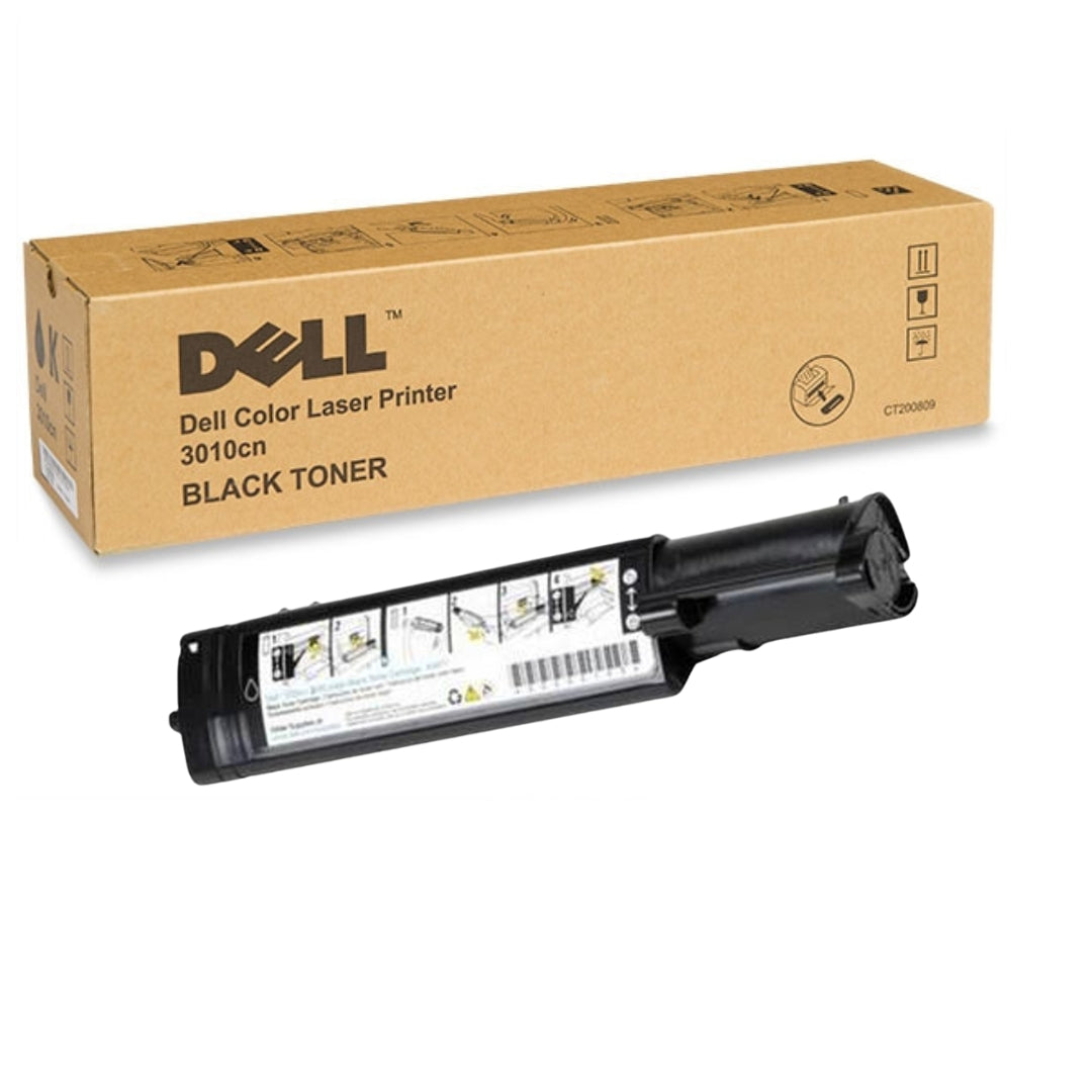 Genuine Dell 3010CN Standard Yield Black Laser Toner Cartridge, JH565 | DoorStepInk
