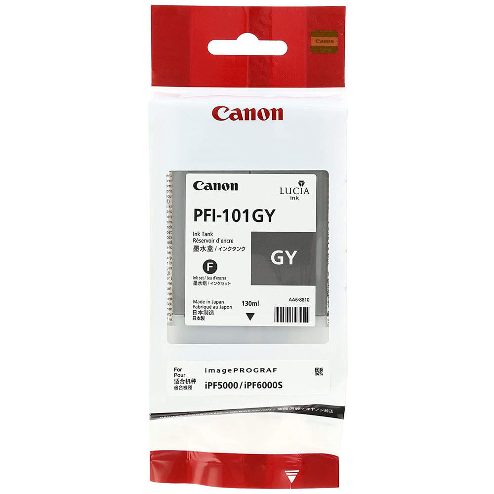 Original Canon PFI-101 130mL Gray Ink Cartridge | DoorStepInk