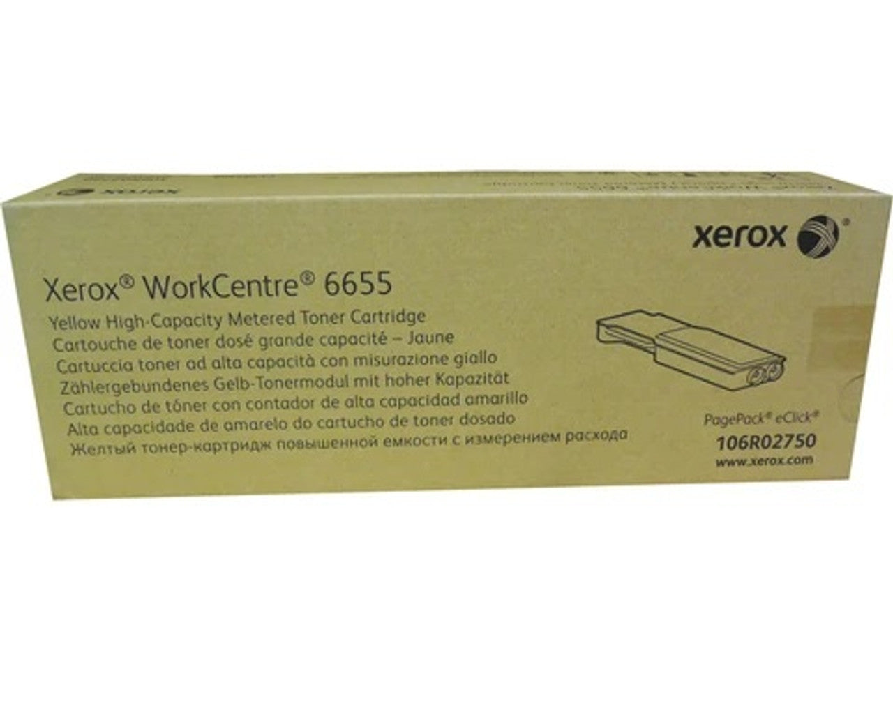 Original Xerox WORKCENTRE 6655 High Yield Yellow Toner Cartridge, 106R ...