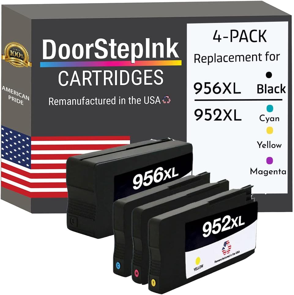 DoorStepInk Remanufactured in the USA Ink Cartridges for HP 952XL 1 ...