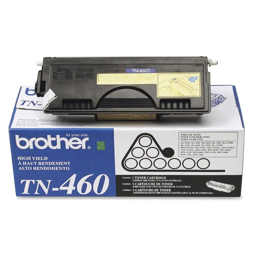 Brother TN460 High Yield Black Toner Cartridge, TN-460 | DoorStepInk