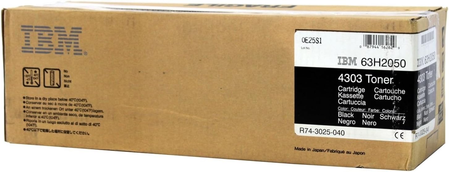 Genuine IBM 63H2050 Standard Yield Black Toner Cartridge | DoorStepInk