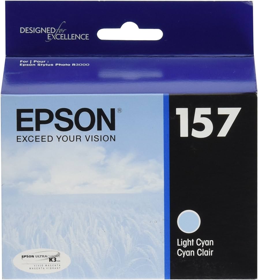 Original Epson 157 Light Cyan Ink Cartridge | DoorStepInk