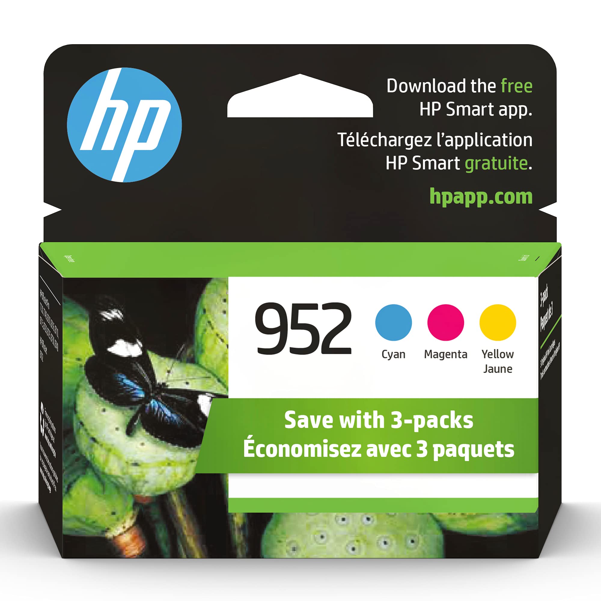 New Genuine HP 952 Cyan, Magenta, Yellow Ink Cartridge | DoorStepInk