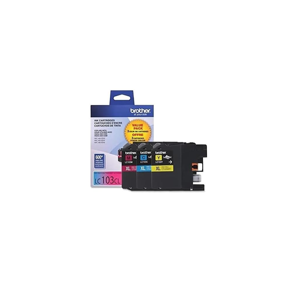 Original Brother LC103 High Yield Tri-Color Ink Cartridge-Pack-3 ...