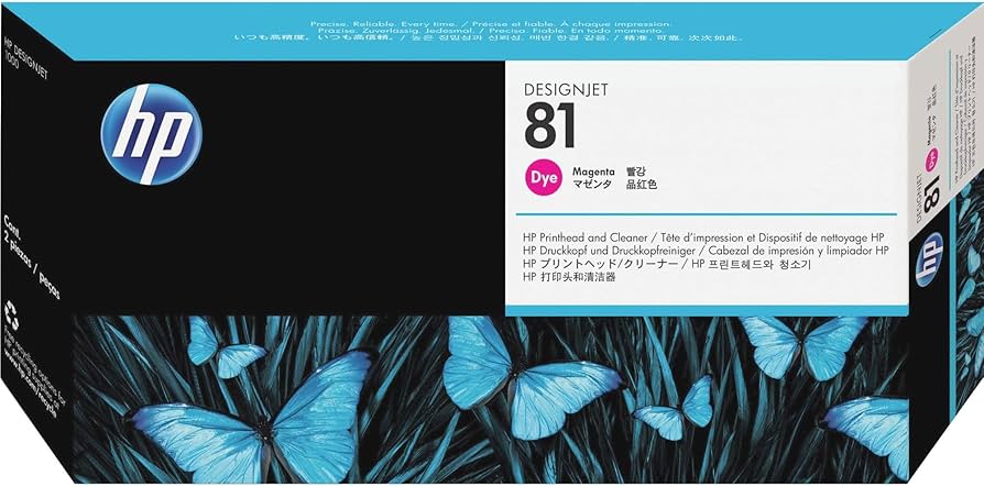 HP 81 (C4952A) Magenta Printhead and Printhead Cleaner | DoorStepInk