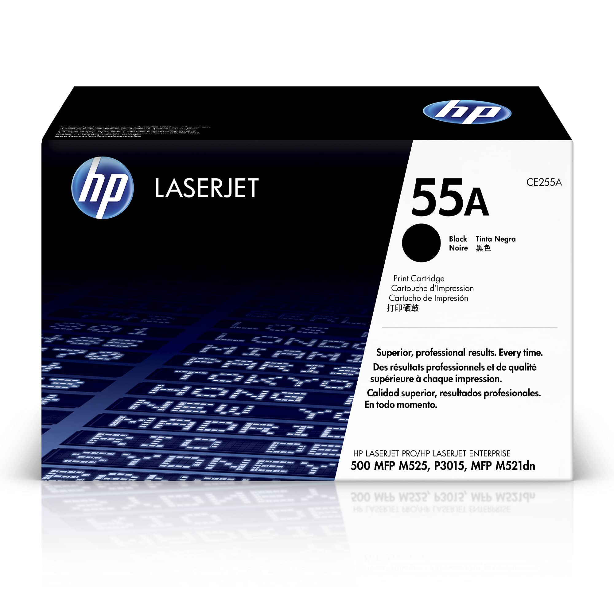 Genuine HP 55A Standard-Yield Black Laser Toner Cartridge, CE255A ...