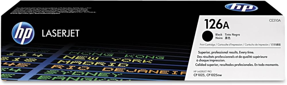 Original HP 126A Standard Yield Black Toner Cartridge, CE310A (1200 Pa ...