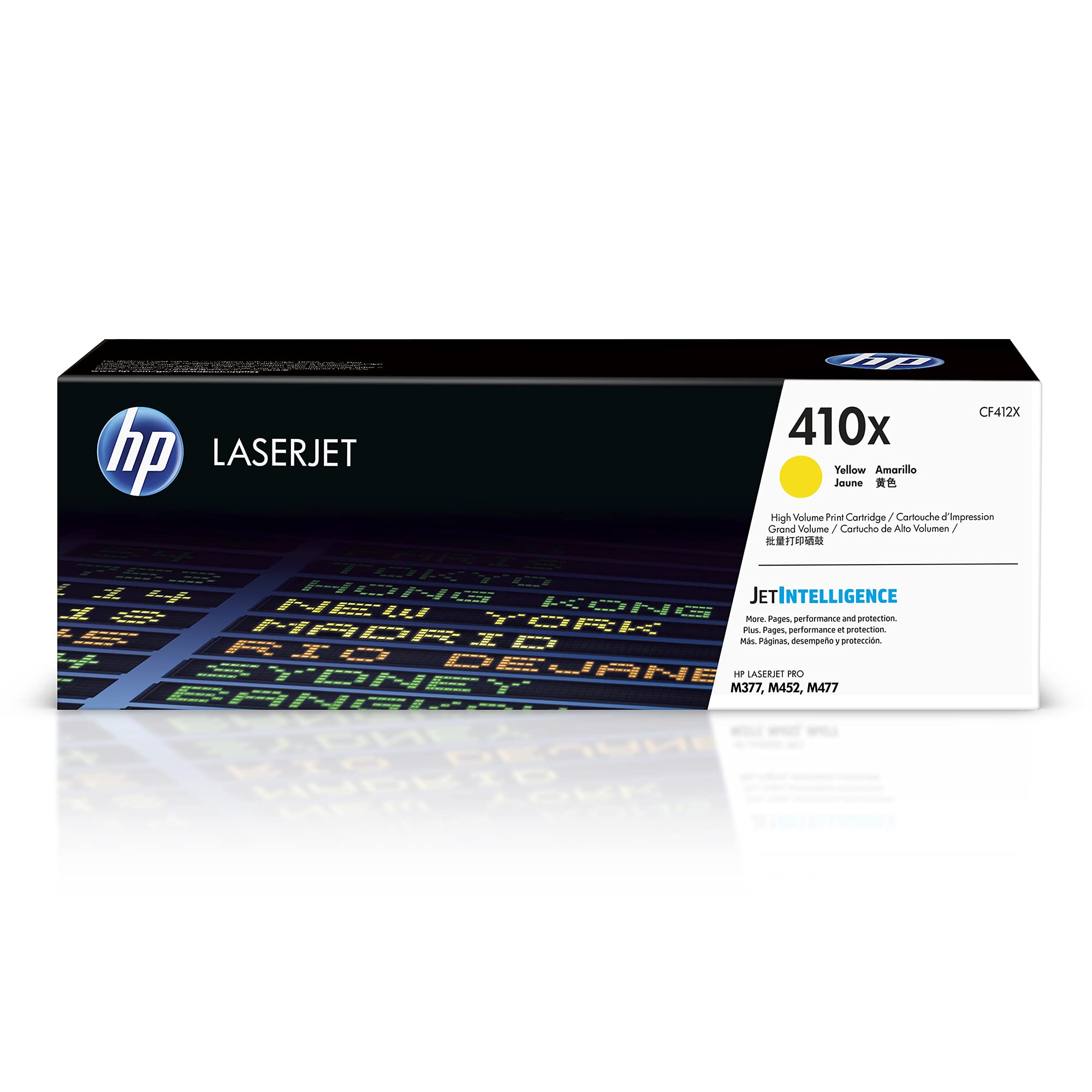 HP 410X High-Yield Yellow Laser Toner Cartridge, CF412X | DoorStepInk