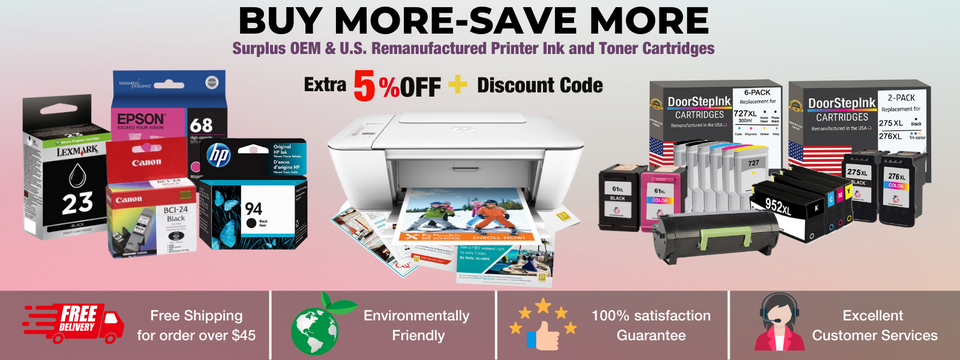 DoorStepInk Inkjet Cartridges | High Quality | Made in the USA