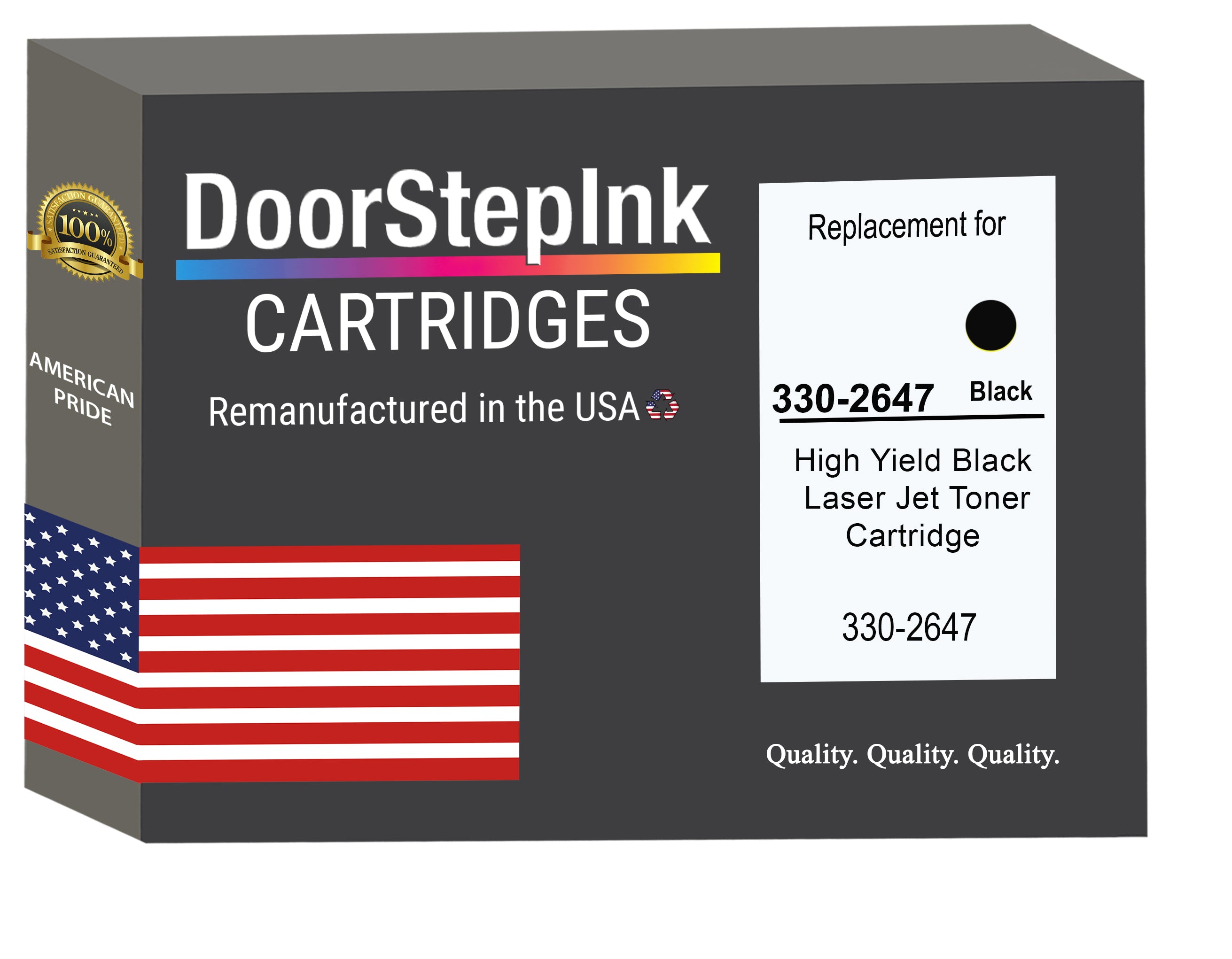 DoorStepInk Brand For Dell 330-2647 High Yield Black Remanufactured in