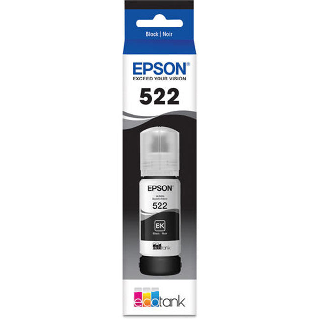 Original Epson 522 High-Yield Black Ink Bottle, T522120 | DoorStepInk
