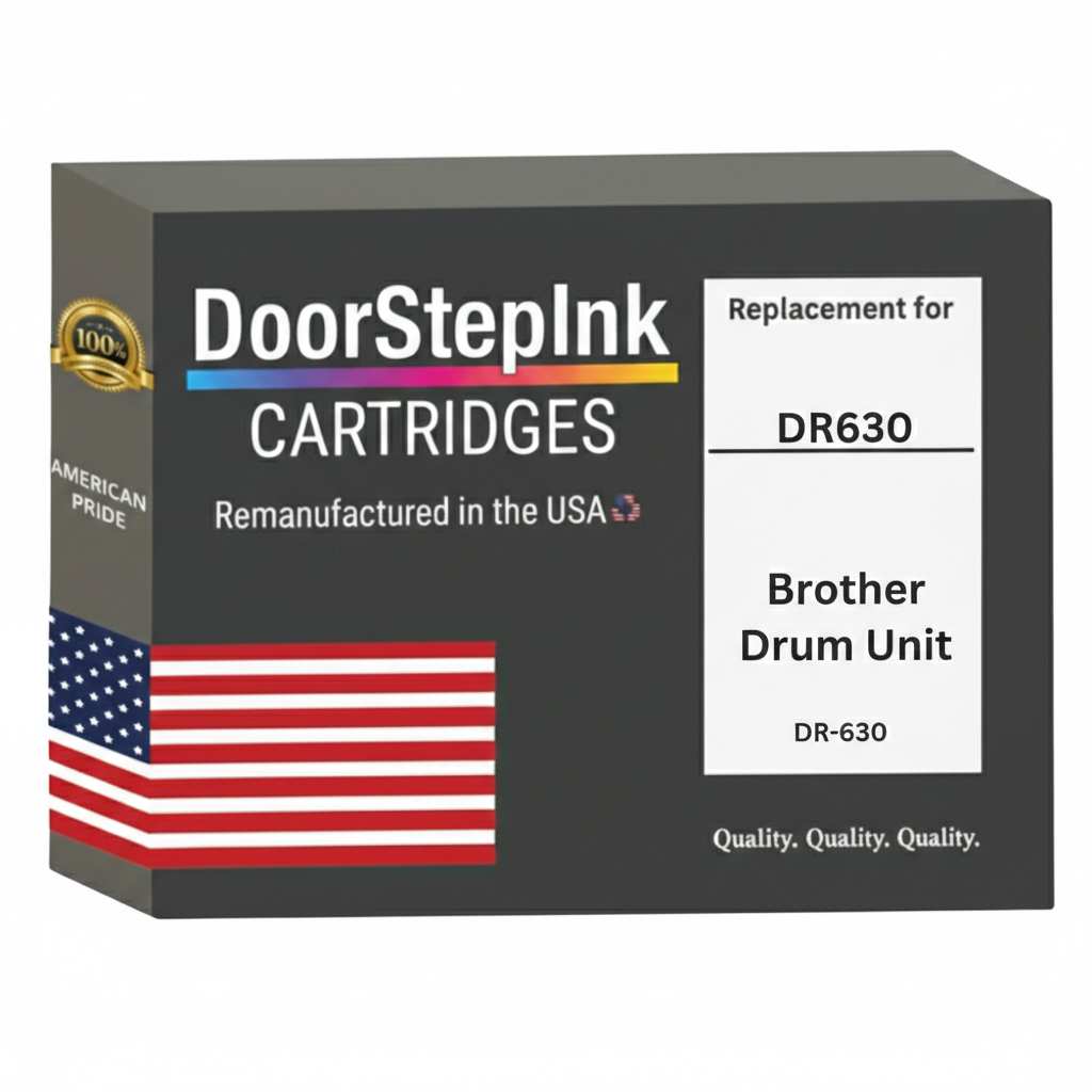 DoorStepInk Brand For Brother DR630 High Yield Black Remanufactured in