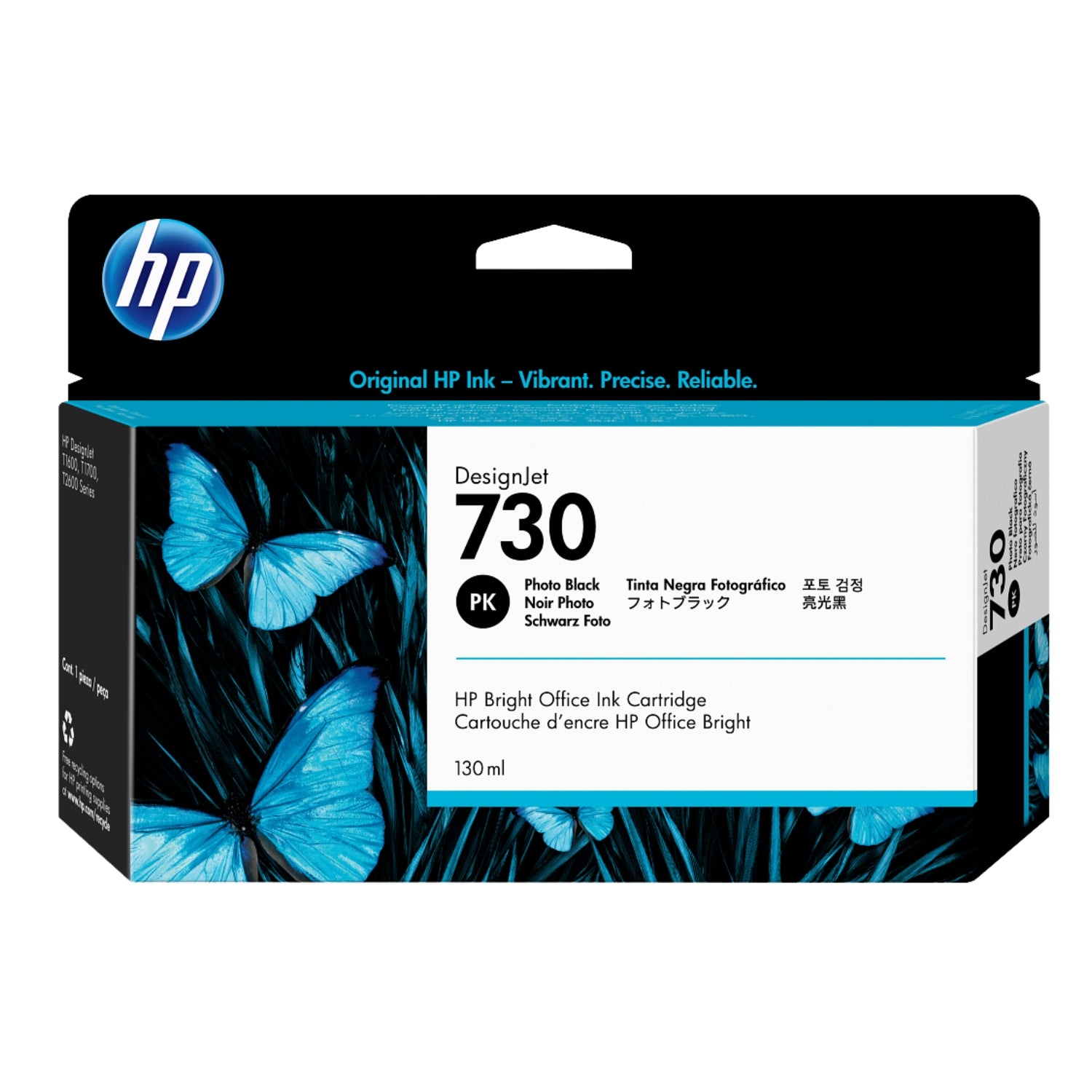 Original HP 730 130-ml (P2V67A) Photo Black Ink Cartridge | DoorStepInk