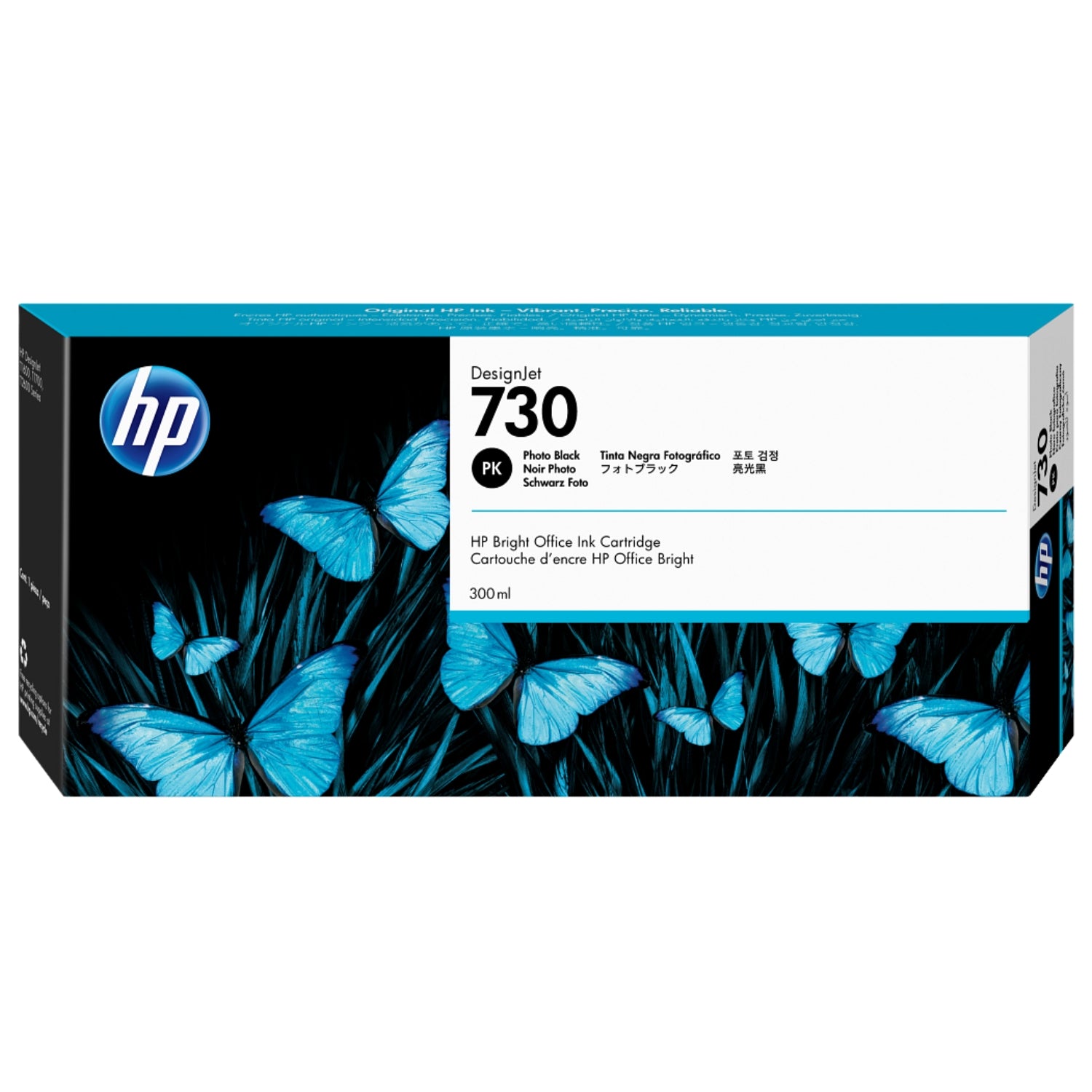 Original HP 730 300-ml (P2V73A) Photo Black Ink Cartridge | DoorStepInk