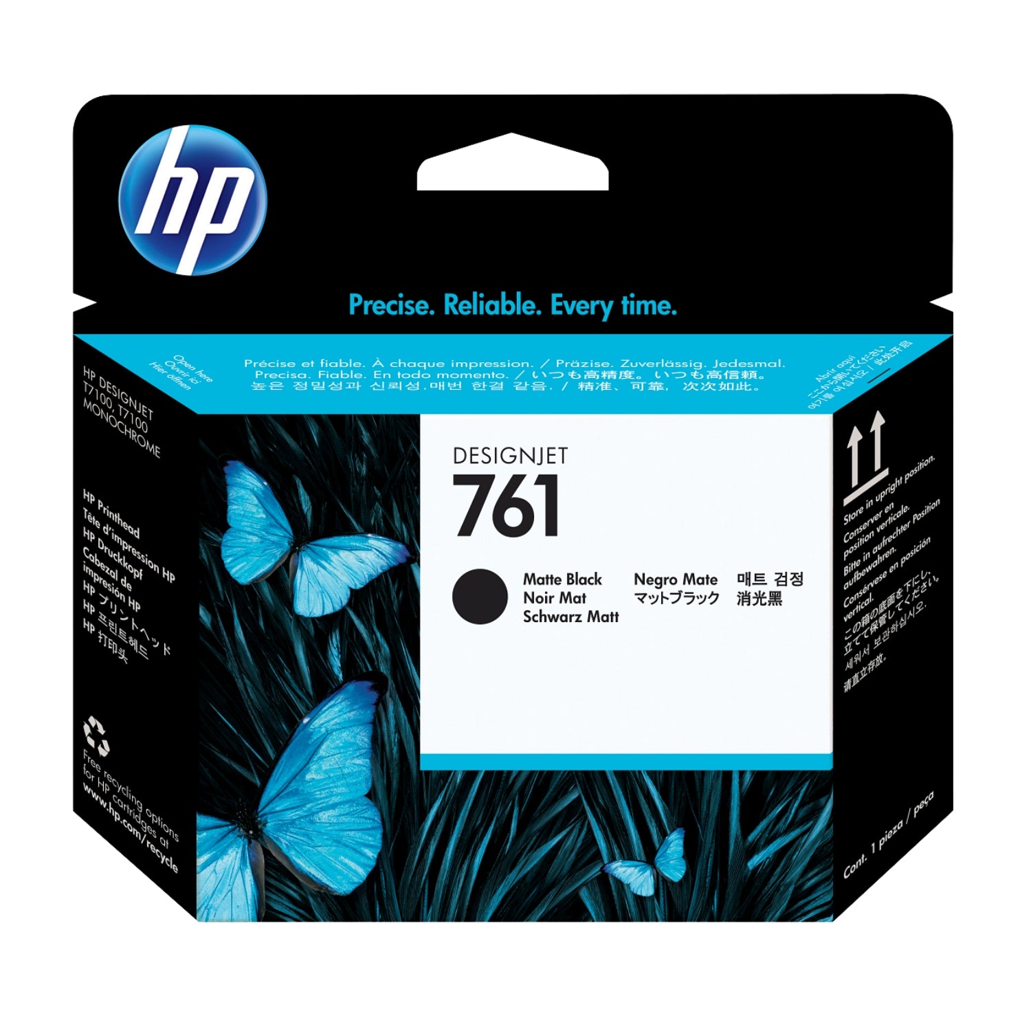 Original HP 761 (CH648A) Matte Black DesignJet Printhead | DoorStepInk