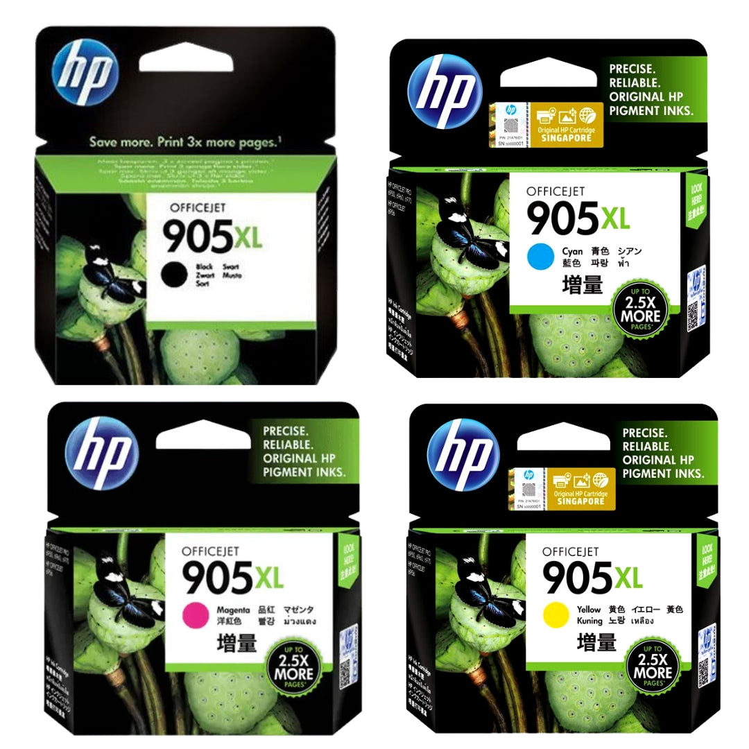 HP 905XL Black and Color Ink Cartridge (Combo 4 Pack) | DoorStepInk