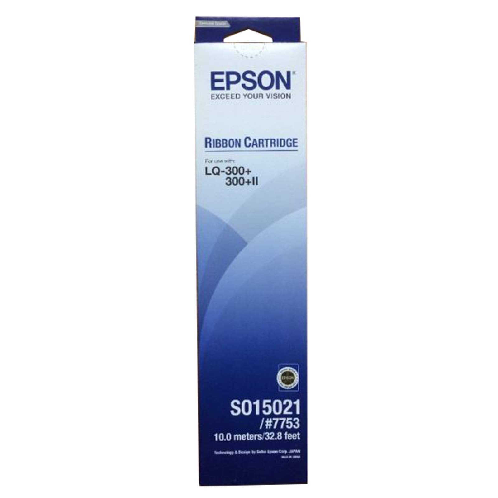 Original Epson Standard Yield Black 7753 Ribbon Cartridge, S015633 ...