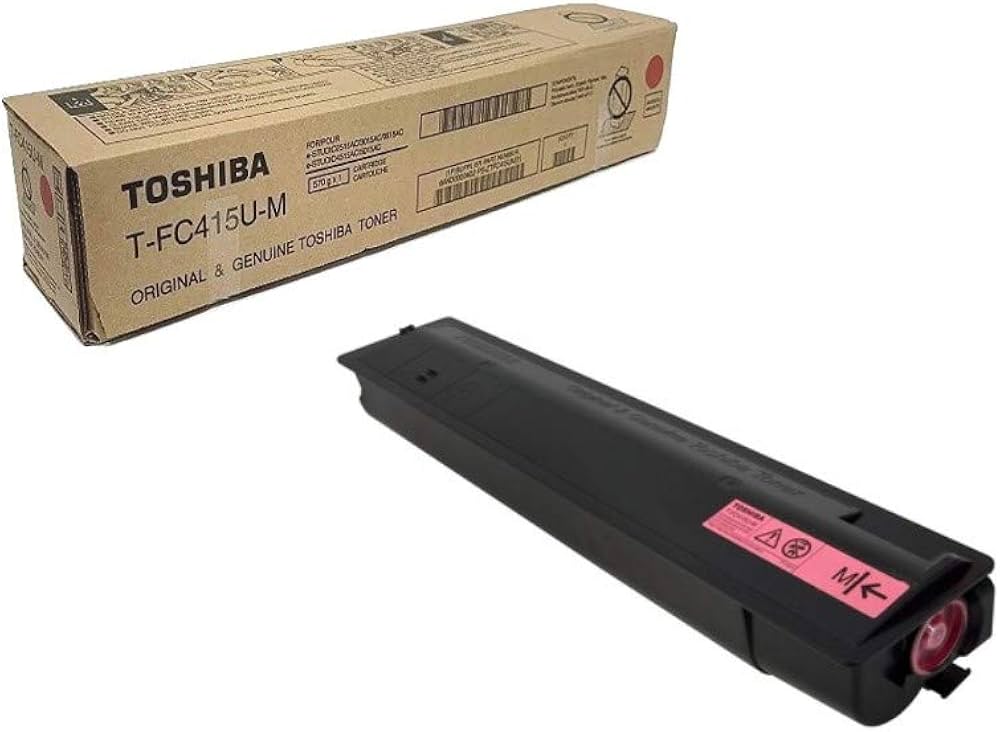 Genuine Toshiba TFC415UM Standard Yield Magenta Toner Cartridge, T-FC4 ...