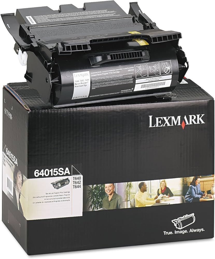 Original Lexmark T640 Standard Yield Black Toner Cartridge, 64015SA ...