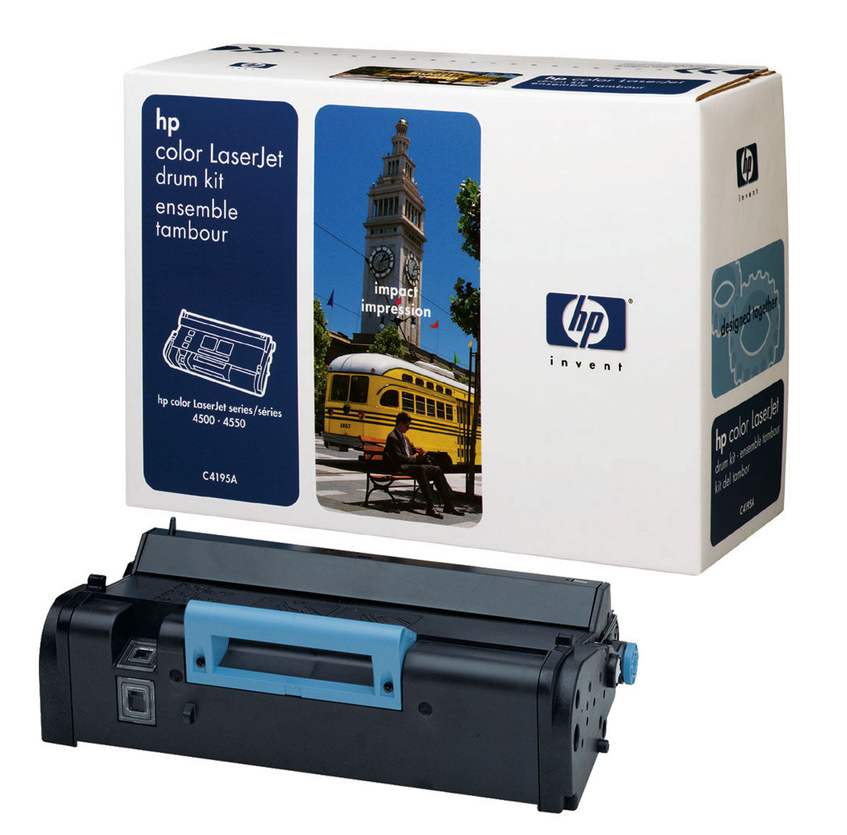 Genuine HP 640A Black and Color Drum Kit LaserJet Toner Cartridge, C41 ...