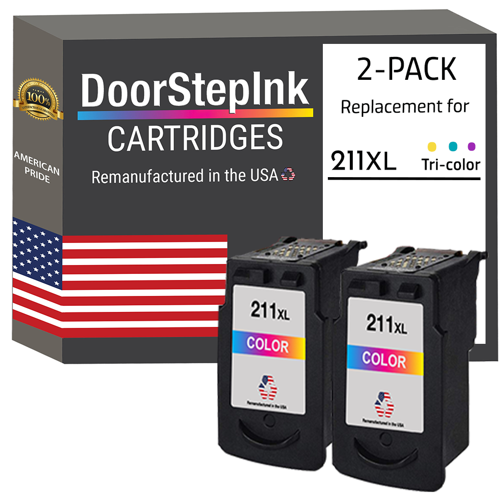 DoorStepInk Brands for Canon CL-211XL Color Remanufactured in the USA