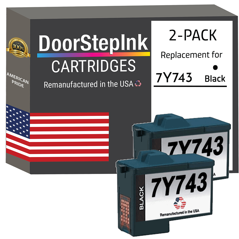 DoorStepInk Remanufactured in the USA Ink Cartridges for Dell Series 2