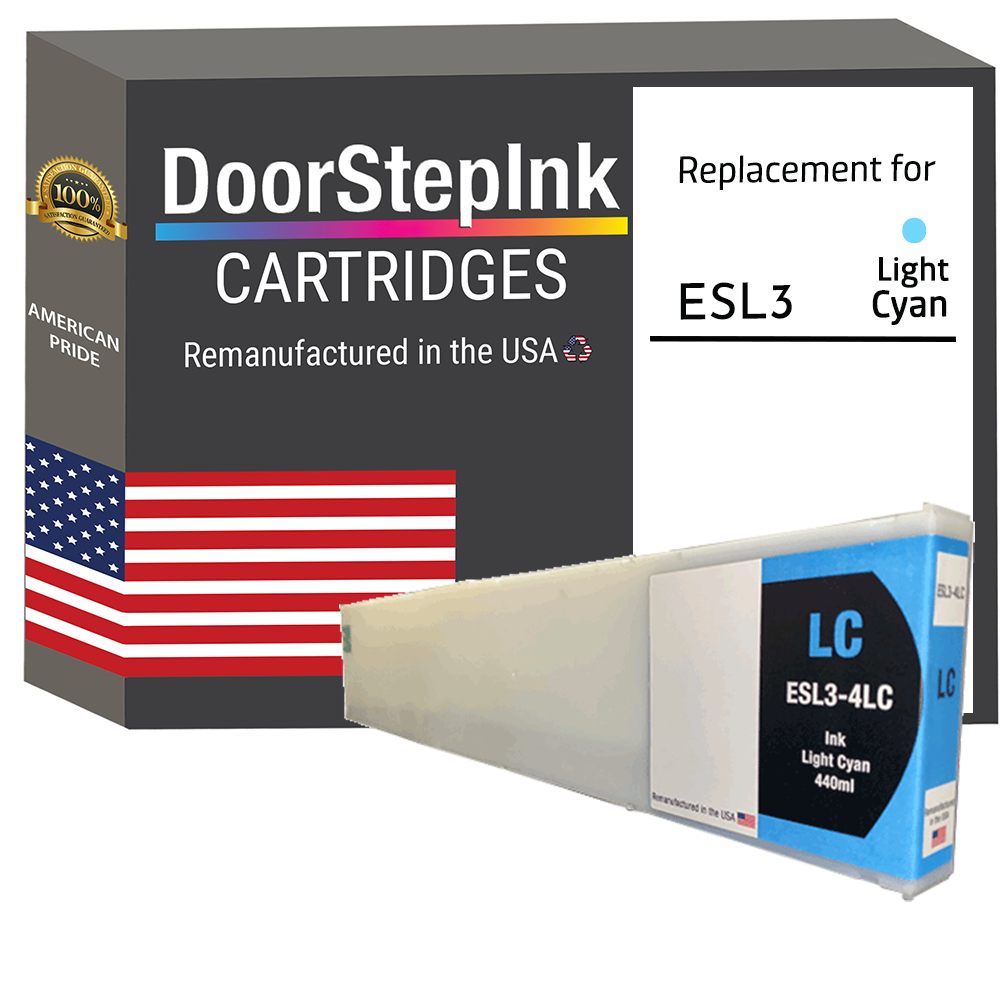 DoorStepInk Brand for Roland ESL3-4LC 440mL Light Cyan Remanufactured