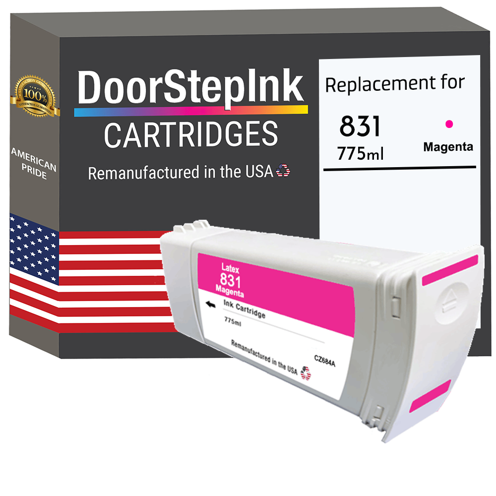 HP 831 Magenta Latex High Quality Remanufactured in the USA 775mL Ink ...