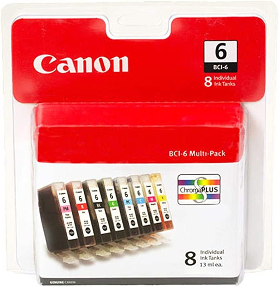 Canon BCI-6 Black and Color Ink Cartridge-8 Pack | DoorStepInk