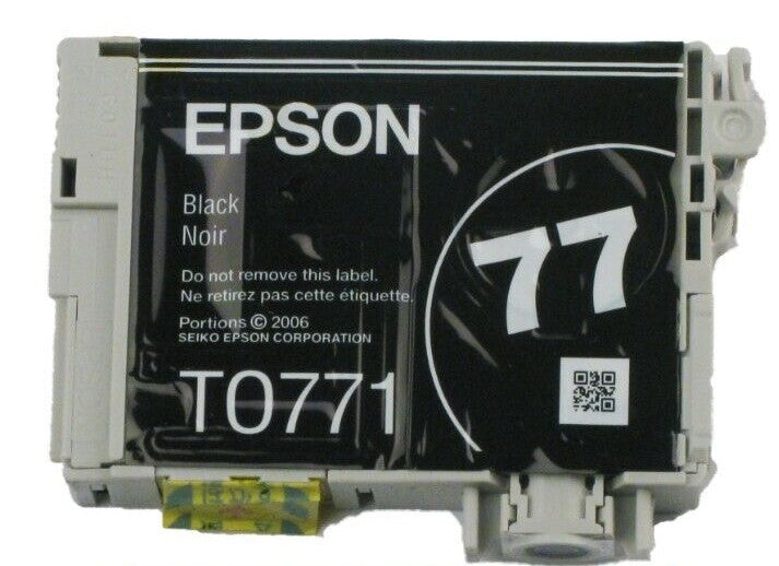 Original Epson 77 (T0771) Black Ink Cartridge | DoorStepInk