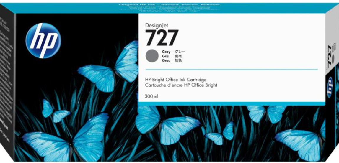 HP 727 Gray 300mL (79J80A) Ink Cartridges-Save Up to 70% | DoorStepInk