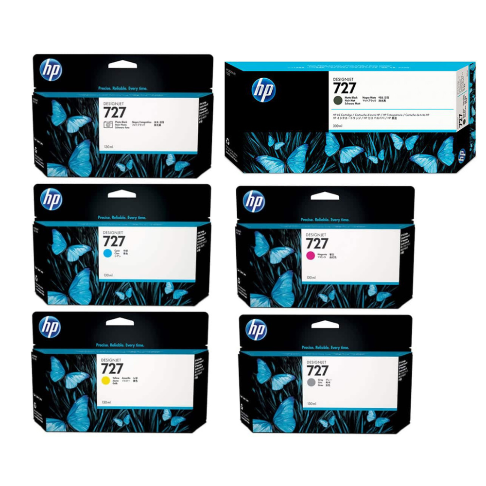 HP 727 300ml & 727 130ml Ink Cartridge-Combo Pack | DoorStepInk