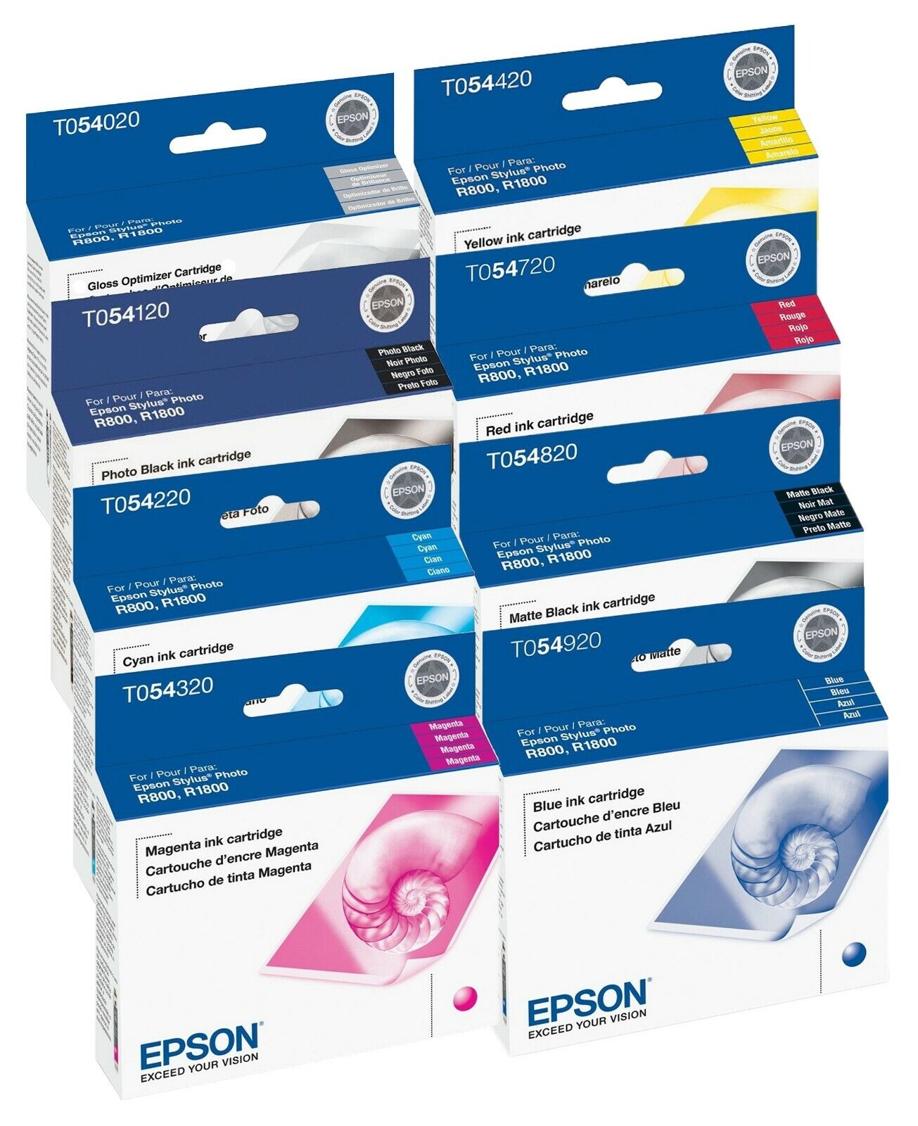 Original Epson T054 Black and Color Ink Cartridges | DoorStepInk